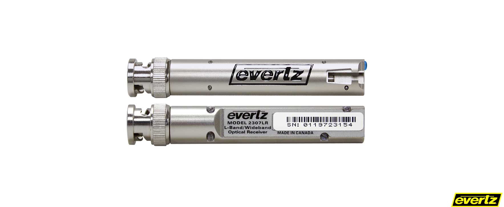 2307: Miniature L-Band/Wideband Fiber Optic Receiver by Evertz
